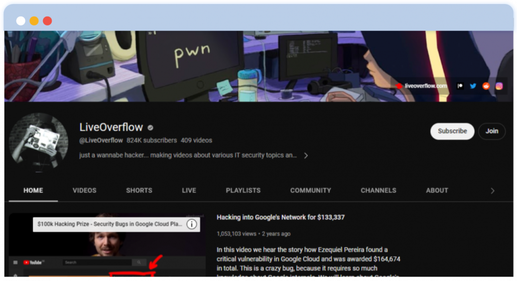 Los 10 mejores canales de Youtube sobre ciberseguridad de 2024